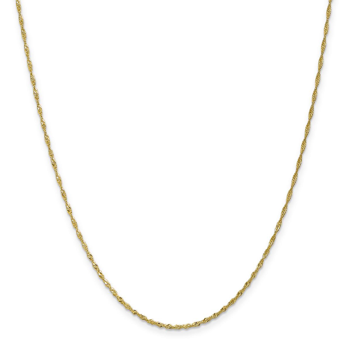 Click here for Adult Unisex Gold Classics(tm) 10kt. 20in. Singapo... prices