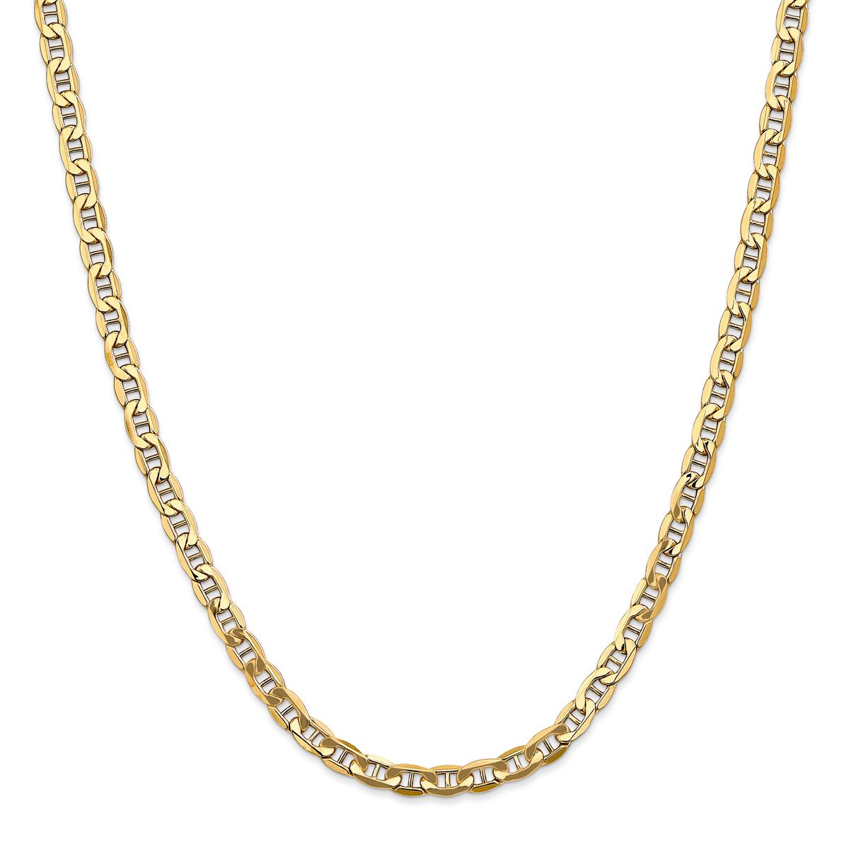 Click here for Unisex Gold Classics(tm) 4.75mm. Semi-Solid Anchor... prices