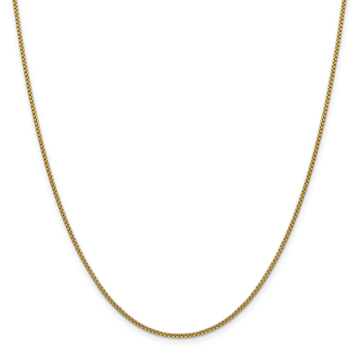 Click here for Gold Classics(tm) 1.5mm. Semi-Solid Round Box Chai... prices