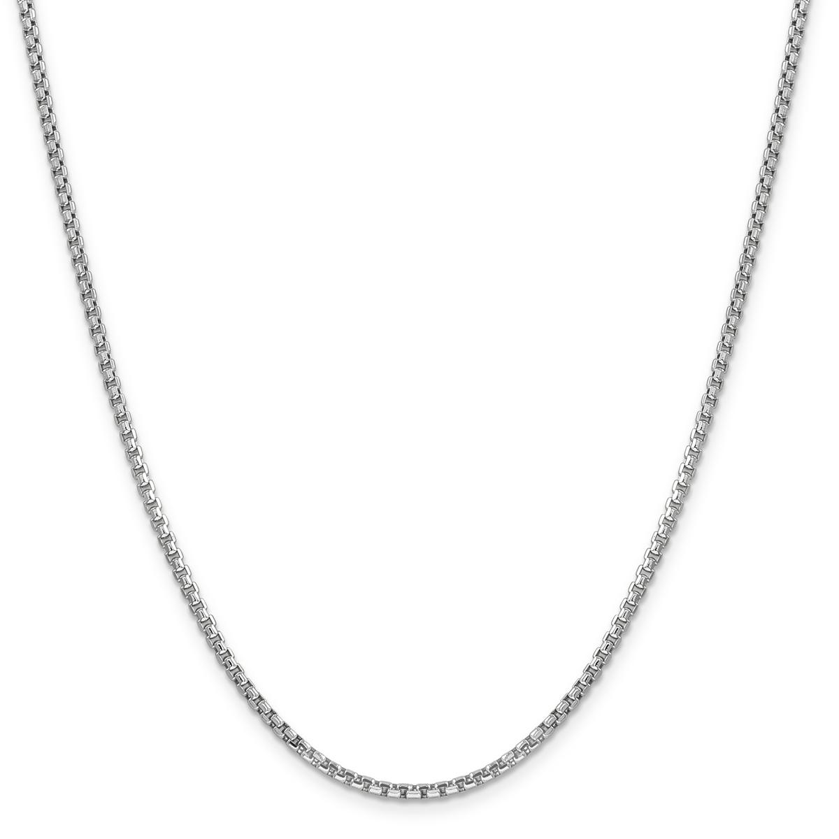 Click here for Gold Classics(tm) 2.45mm. White Gold Semi-Solid Bo... prices