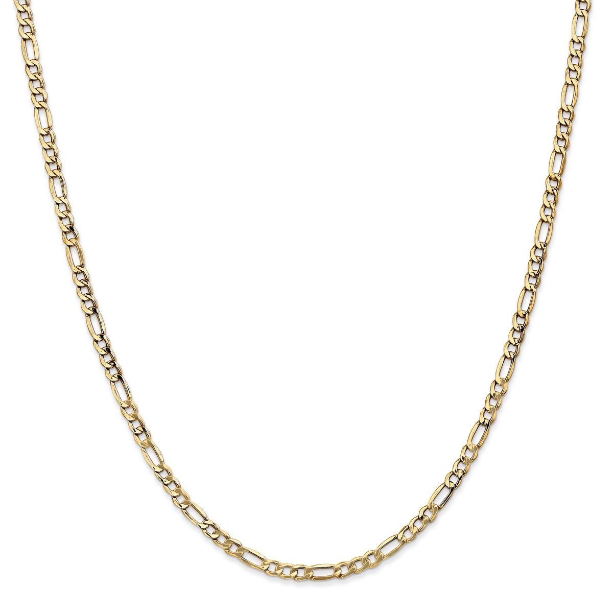 Click here for Gold Classics(tm) 3.5mm. 14kt. Semi Solid Figaro C... prices