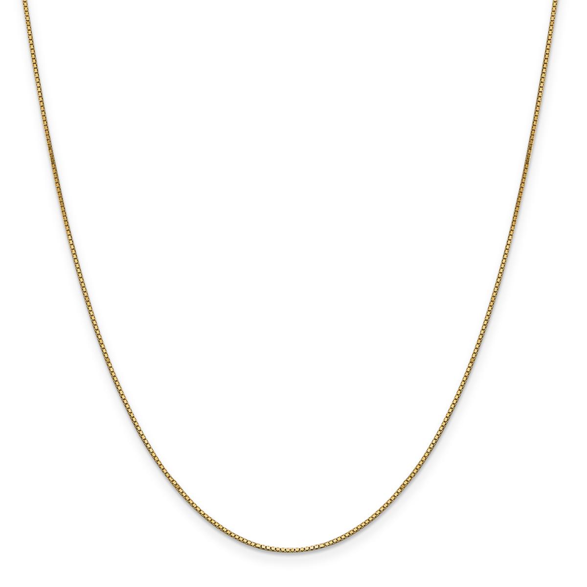 Click here for Gold Classics(tm) .90mm. 14kt. Gold Box Chain Neck... prices