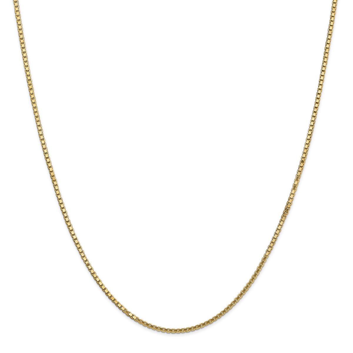 Click here for Gold Classics(tm) 1.5mm. 14kt. Gold Box Chain Neck... prices