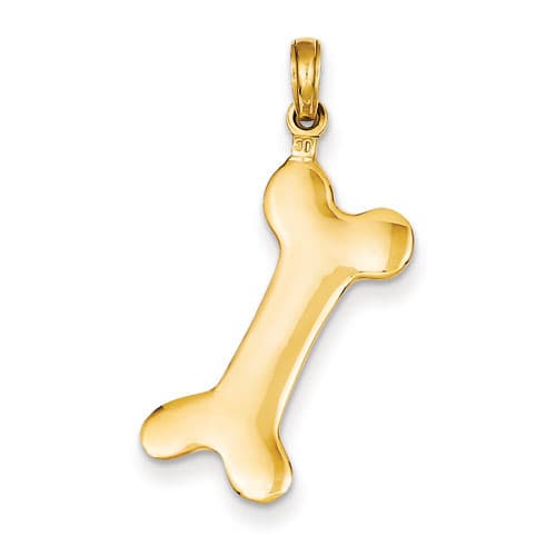 Click here for Gold Classics(tm) 14kt. Polished Dog Bone Charm prices
