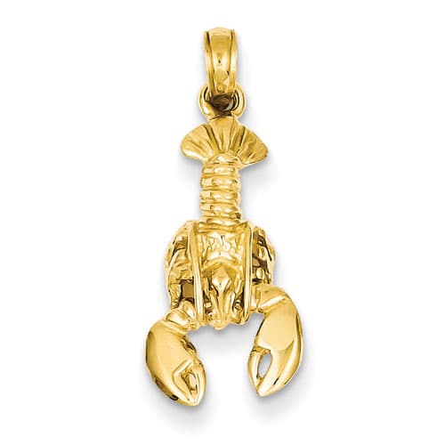 Click here for Unisex Gold Classics(tm) 14kt. Yellow Gold Lobster... prices