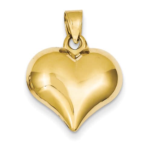 Click here for Gold Classics(tm) 14kt. Gold Puffed Heart Pendant prices