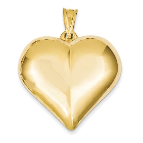 Click here for Gold Classics(tm) 14kt. Puffed Heart Pendant prices