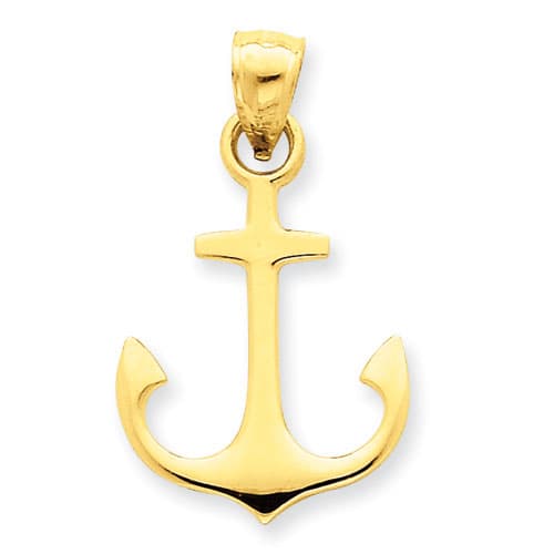 Click here for Gold Classics(tm) 14kt. Anchor Pendant prices