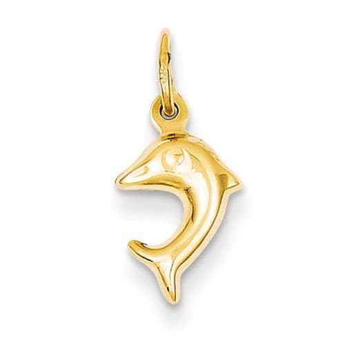 Click here for Gold Classics(tm) 14kt. Yellow Gold Dolphin Charm prices