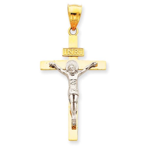 Click here for Gold Classics(tm) 14kt. INRI Crucifix Pendant prices