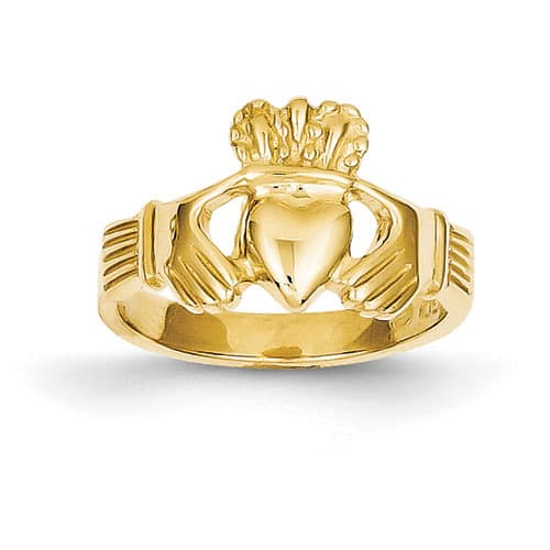 Click here for Gold Classics(tm) 14kt. Yellow Gold Claddagh Ring prices