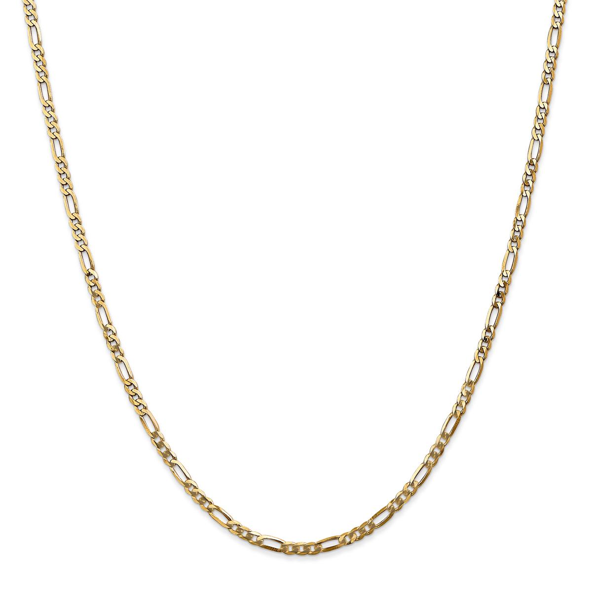 Click here for Unisex Gold Classics(tm)2.75mm.14kt. Gold Flat Fig... prices