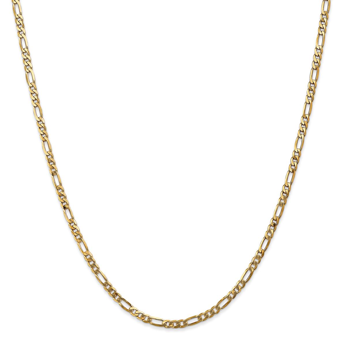 Click here for Unisex Gold Classics(tm) 3.0mm.14kt. Gold Flat Fig... prices