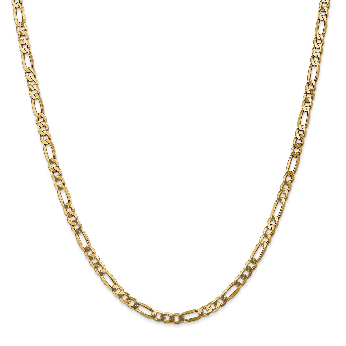 Click here for Gold Classics(tm) 4mm. 14kt. Gold Flat Figaro Chai... prices