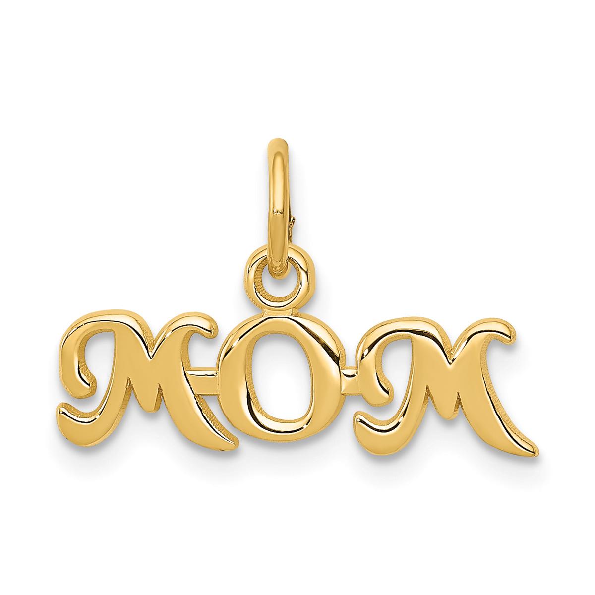 Click here for Gold Classics(tm) 14kt. Gold MOM Charm prices