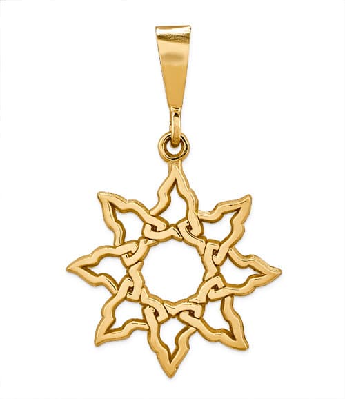 Click here for Gold Classics(tm) 14kt. Yellow Gold Sun Pendant prices