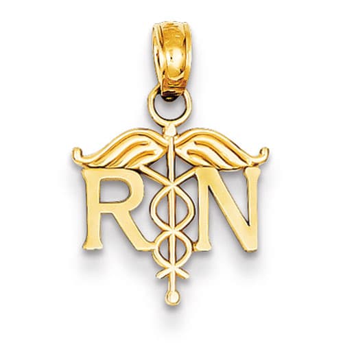 Click here for Gold Classics(tm) 14k. Registered Nurse Pendant prices