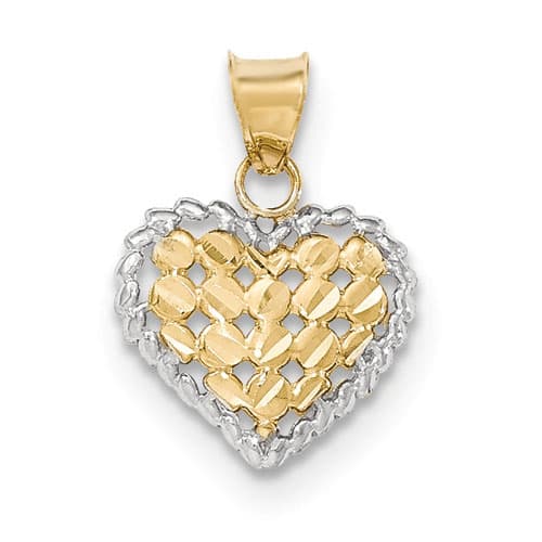 Click here for Gold Classics(tm) 14kt. Gold & Rhodium Polished He... prices