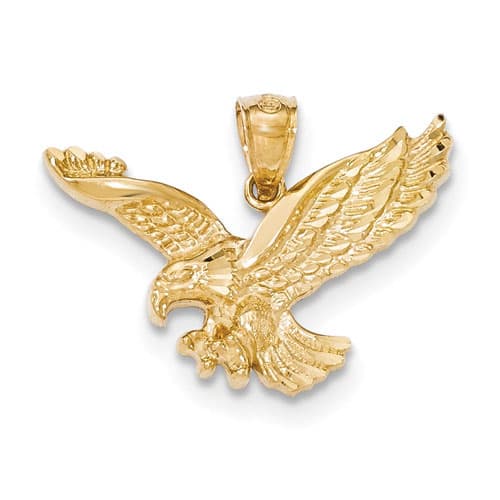 Click here for Gold Classics(tm) 14kt. Textured Eagle Pendant prices