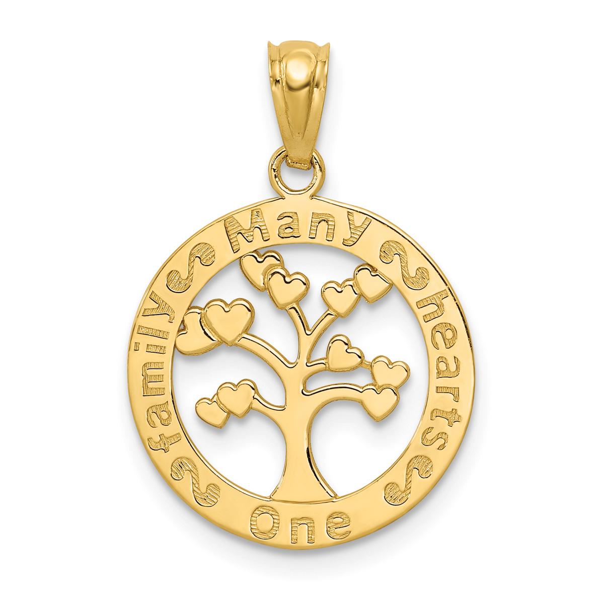 Click here for Gold Classics(tm) 14kt. One Family Many Hearts Tre... prices