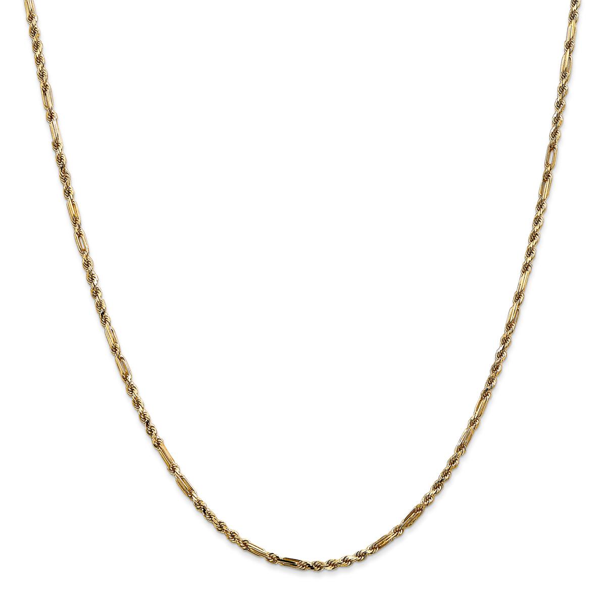 Click here for Gold Classics(tm) 2.25mm. Diamond Cut Milano Rope... prices