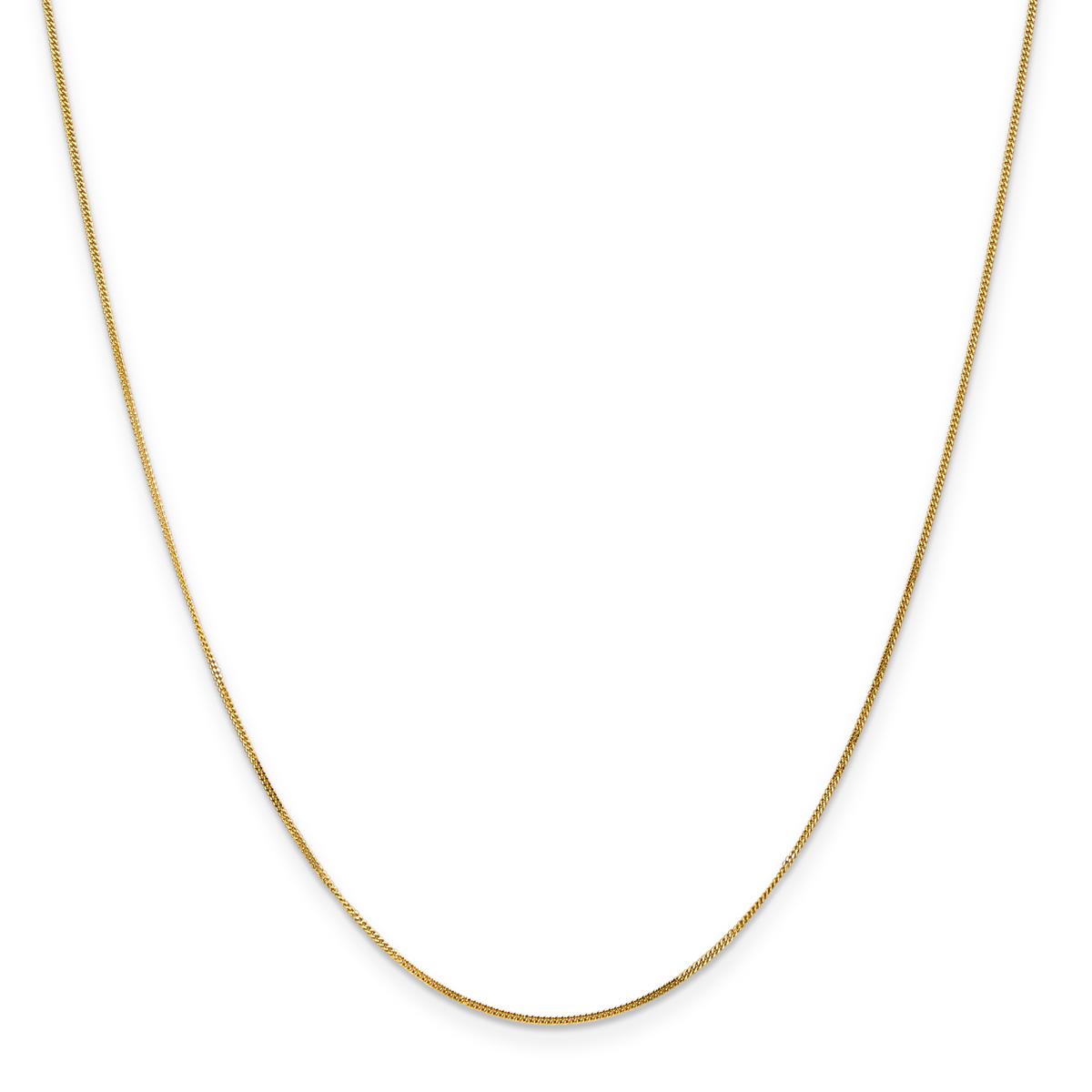 Click here for Unisex Gold Classics(tm) .9mm. 14kt. Gold Curb Cha... prices