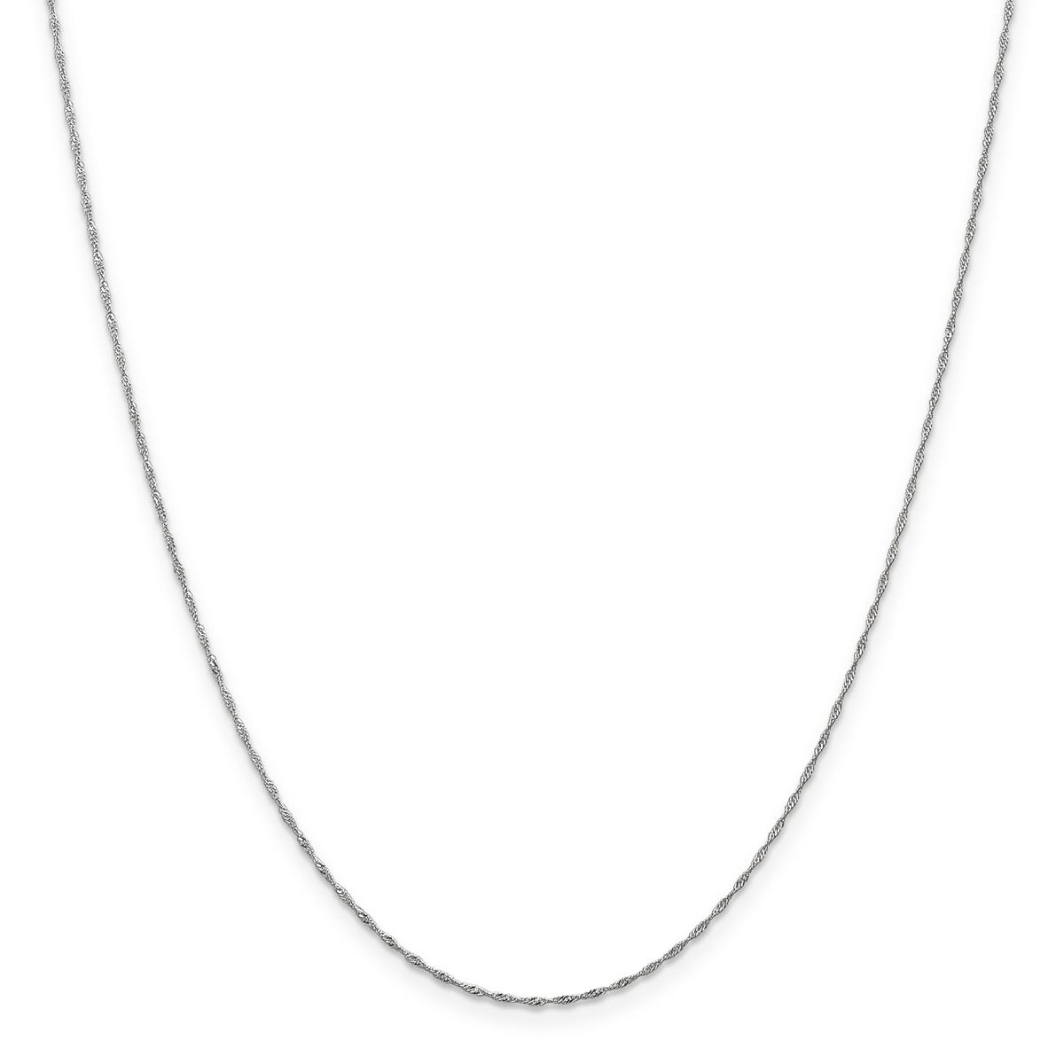 Click here for Gold Classics(tm) 1mm. 14kt. White Gold Singapore... prices