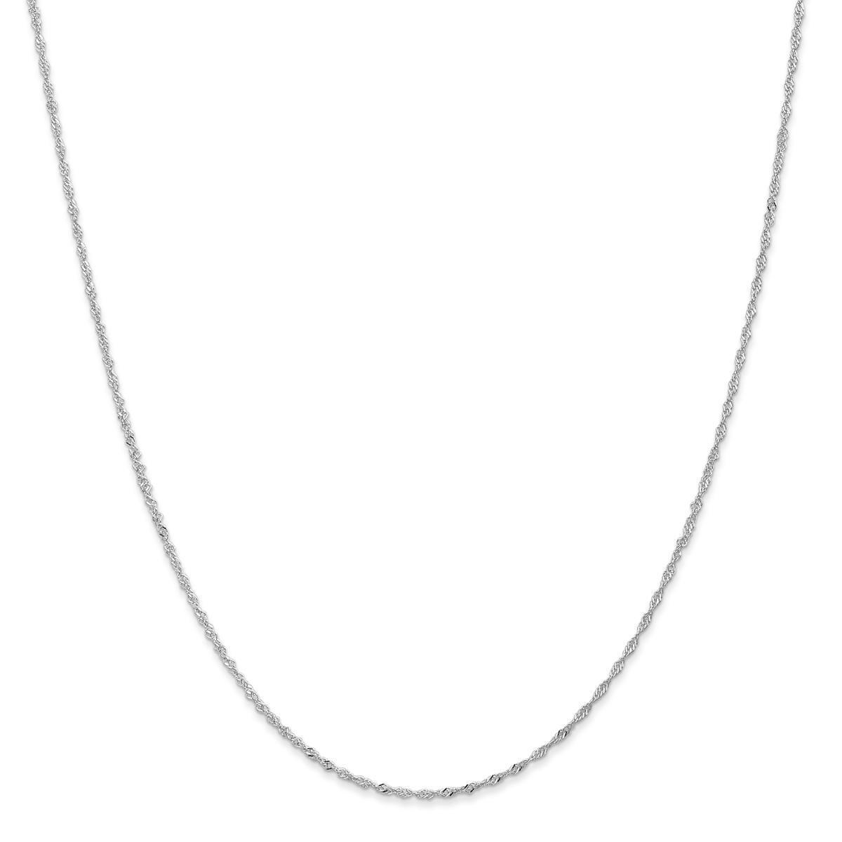 Click here for Unisex Gold Classics(tm) 1.1mm. 14kt. White Singap... prices