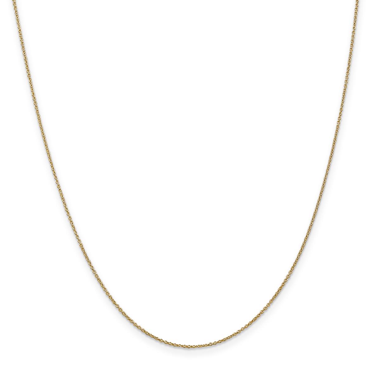 Click here for Gold Classics(tm) .9mm. Gold Cable Necklace w/Lobs... prices