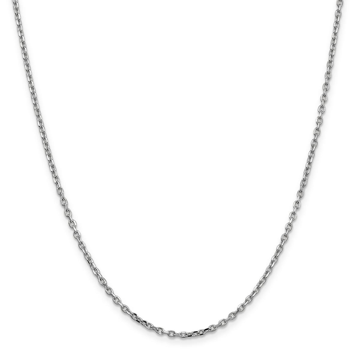 Click here for Gold Classics(tm) 2.2mm. White Gold Diamond Cut Ne... prices