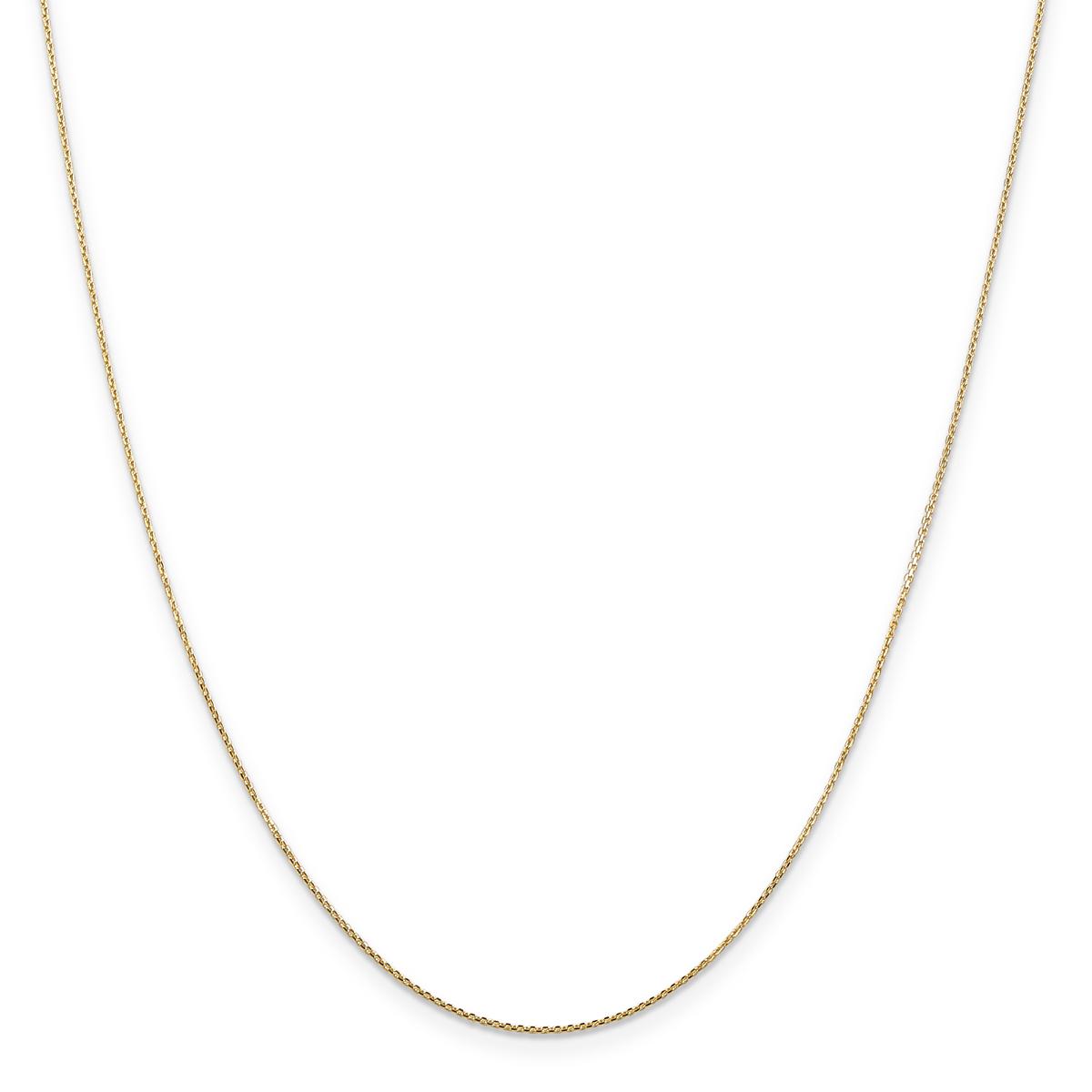 Click here for Gold Classics(tm) .80mm. 14kt. Diamond Cut Cable C... prices