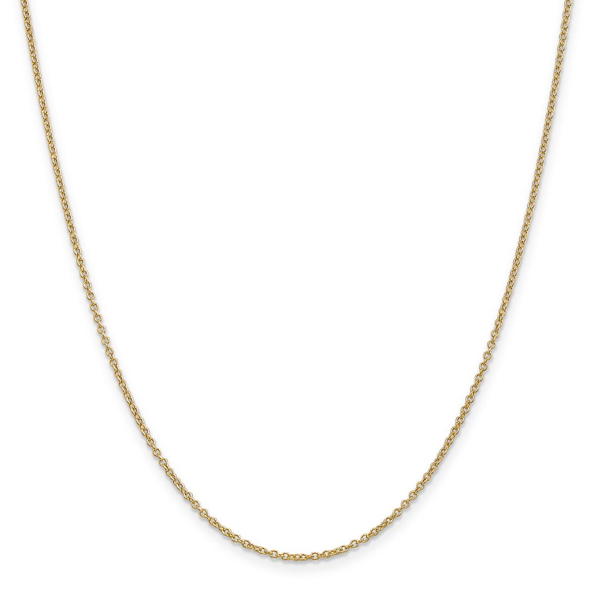 Click here for Gold Classics(tm) 1.4mm. 14kt. Gold Cable Chain Ne... prices