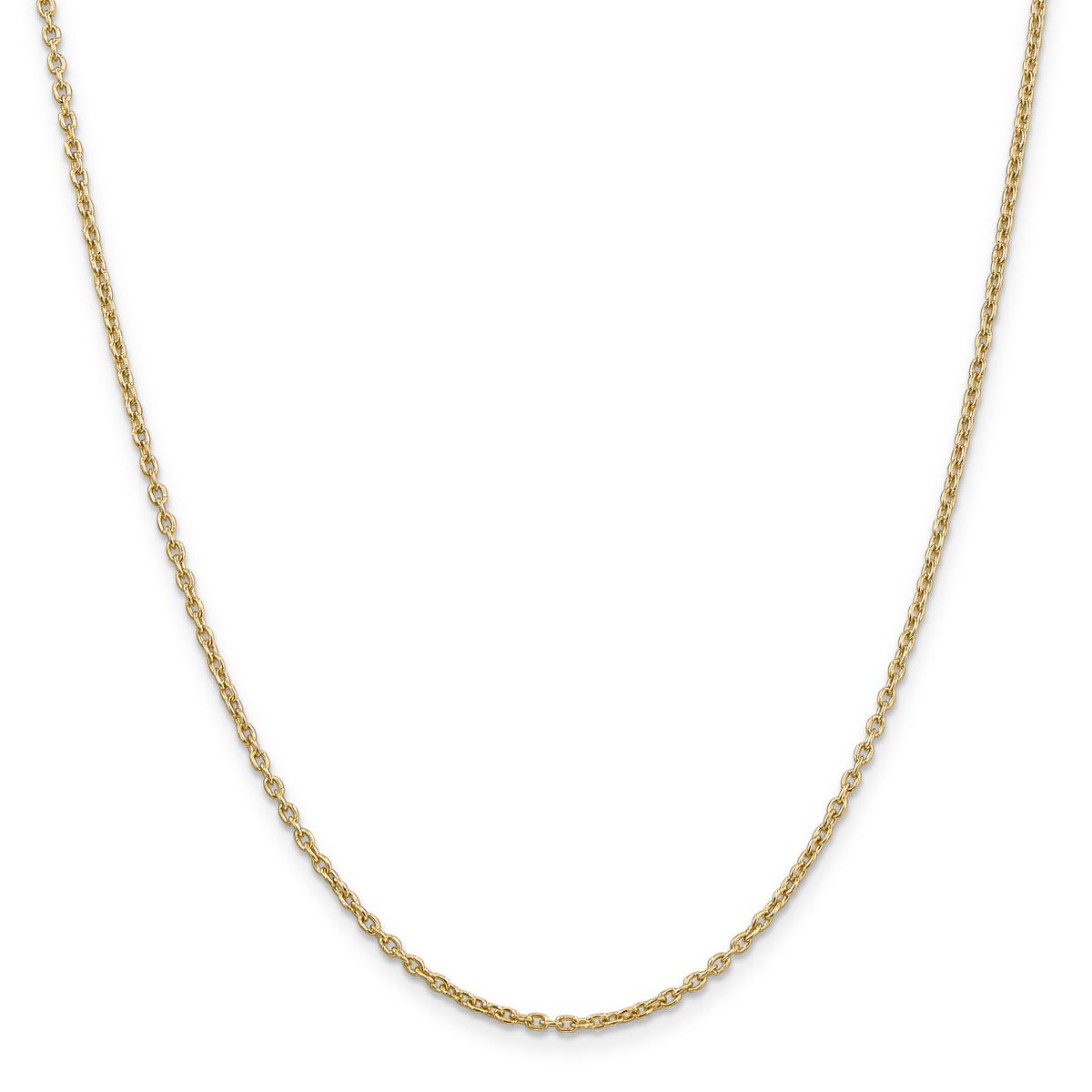 Click here for Gold Classics(tm) 2mm. 14kt. Gold Cable Chain Neck... prices