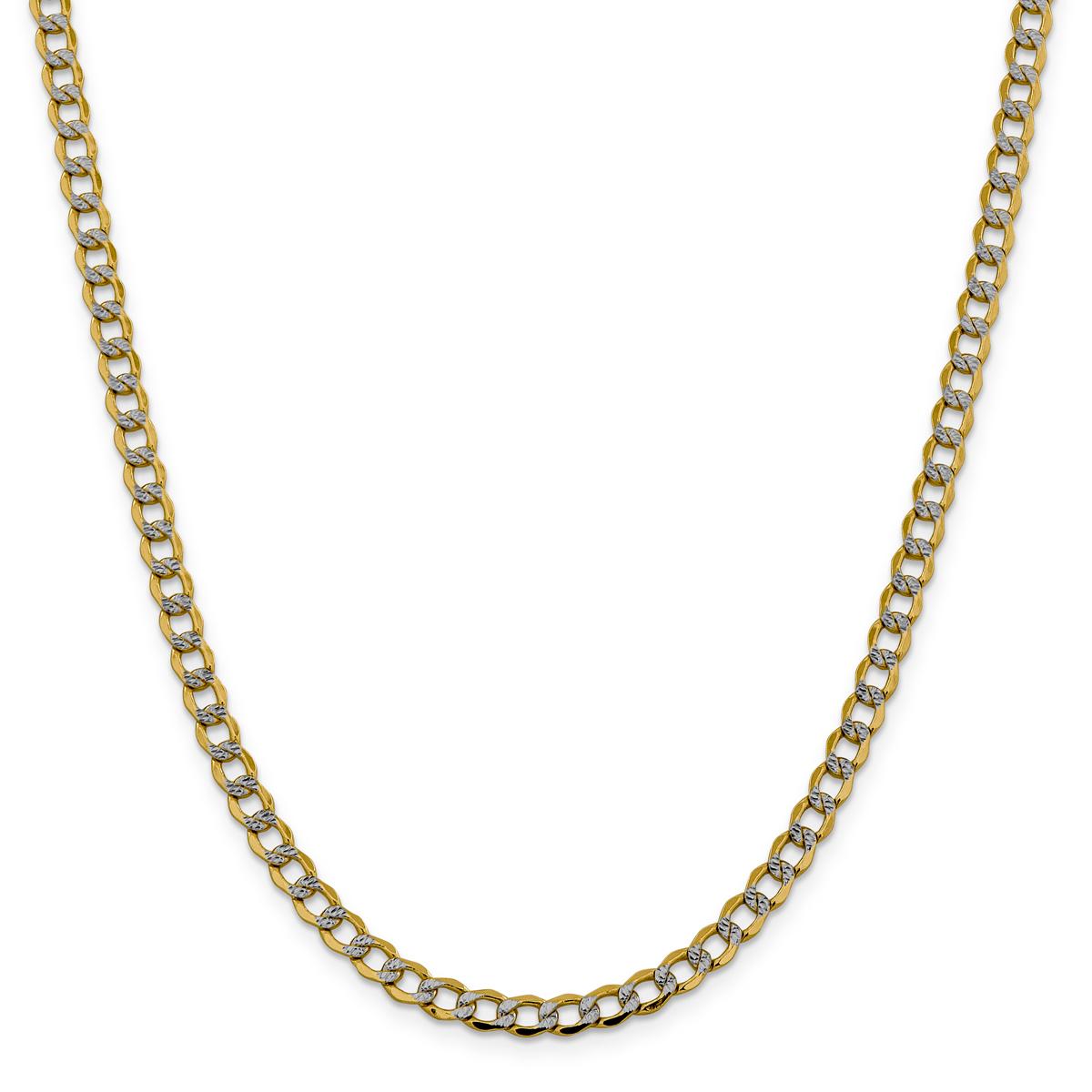 Click here for Gold Classics(tm) 5.2mm. 14kt. Semi Solid Pave Cur... prices