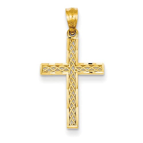 Click here for Gold Classics(tm) 14kt. Filigree Cross Pendant prices