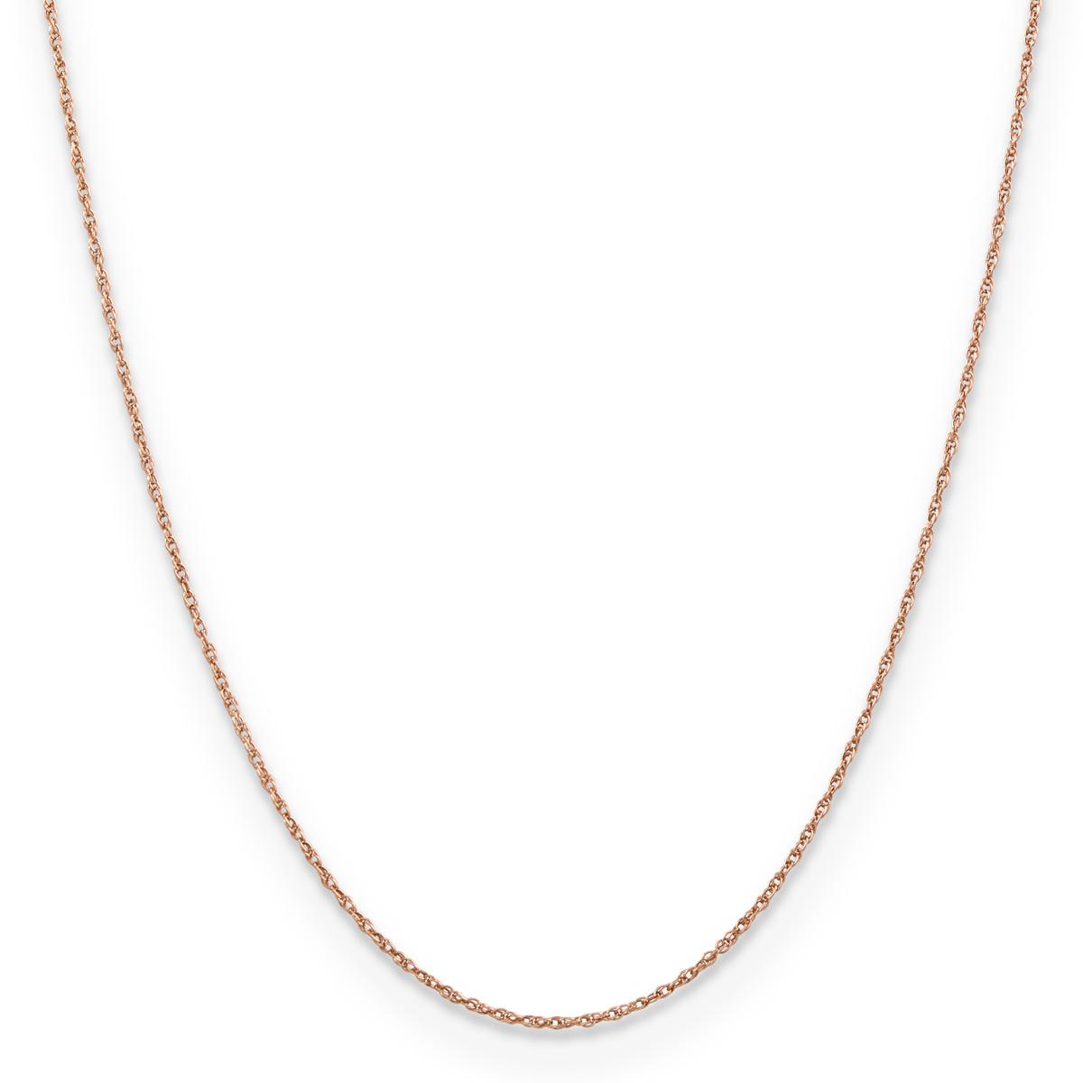 Click here for Gold Classics(tm) 1.15mm. Rose Gold Cable Rope Cha... prices