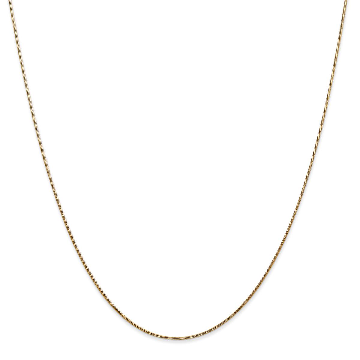 Click here for Unisex Gold Classics(tm) .80mm. 14kt. Snake Chain... prices