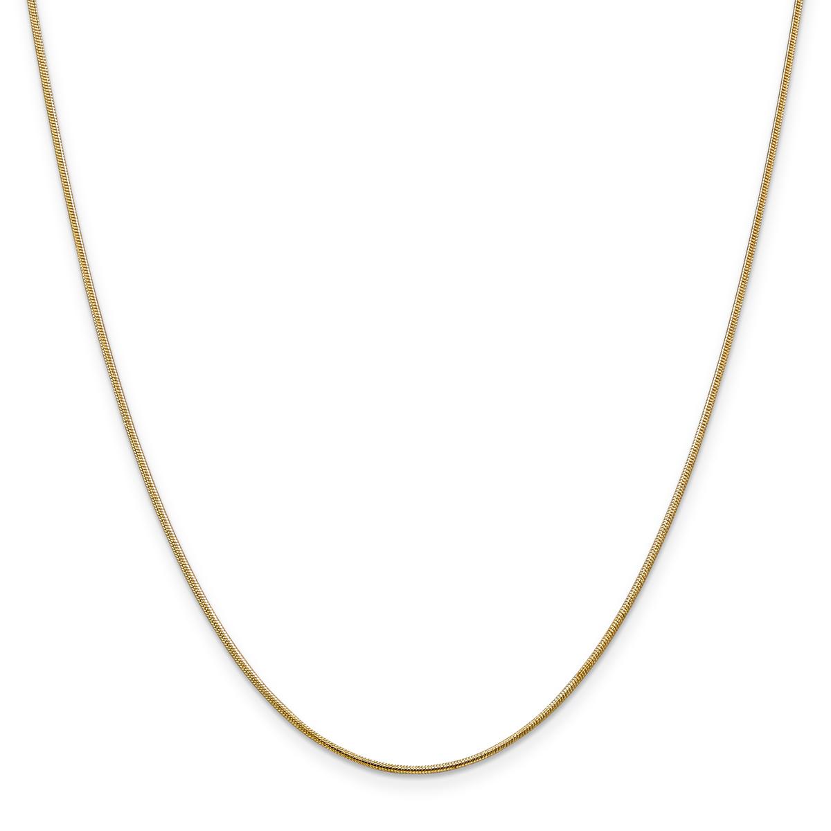 Click here for Gold Classics(tm) 1.1mm. 14kt. Gold Round Snake Ch... prices