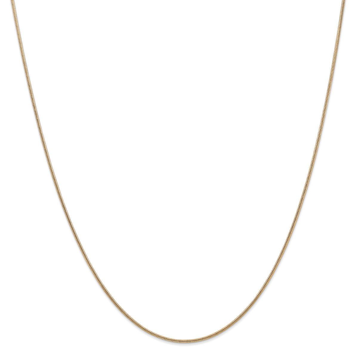 Click here for Gold Classics(tm) 1.4mm. 14kt. Gold Round Snake Ch... prices