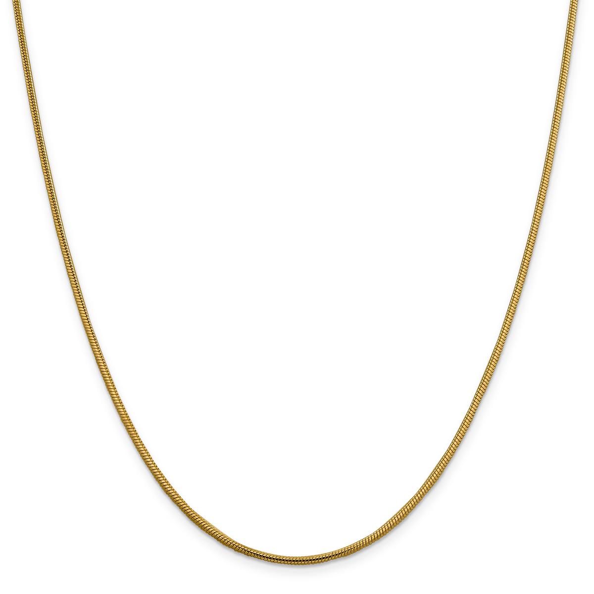 Click here for Unisex Gold Classics(tm)1.85mm.14kt Gold Round Sna... prices