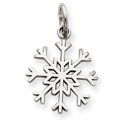 Click here for Gold Classics(tm) 14kt. White Gold Snowflake Penda... prices