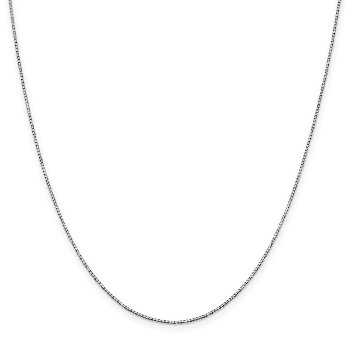 Click here for Gold Classics(tm) .95mm. 14kt. White Gold Box Chai... prices