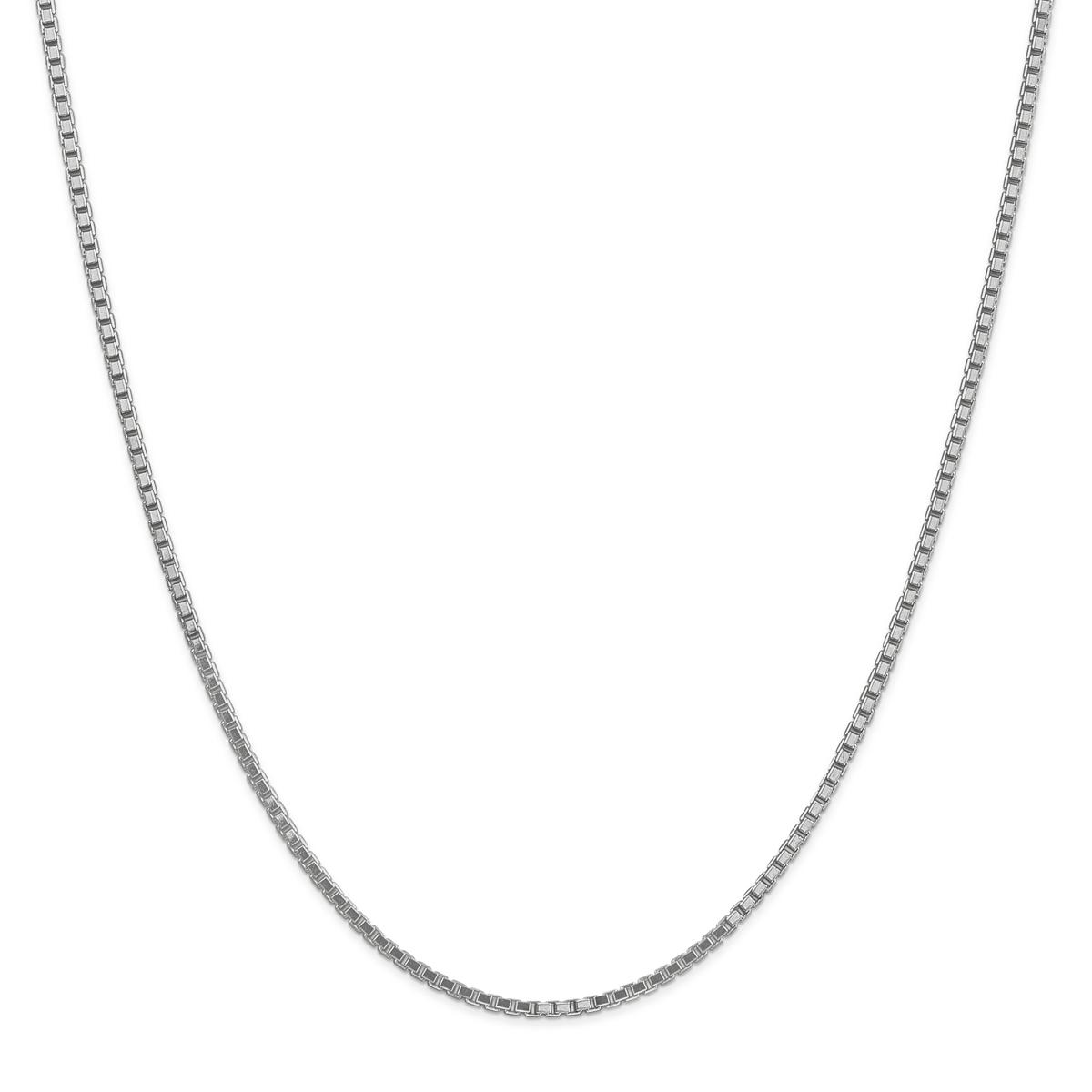 Click here for Gold Classics(tm) 1.9mm. 14kt. White Gold Box Chai... prices