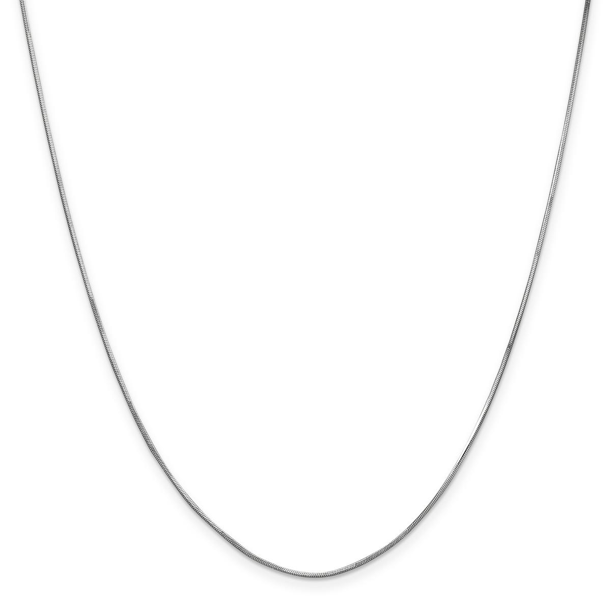 Click here for Gold Classics(tm) 1.00mm. 14kt. White Octagonal Sn... prices