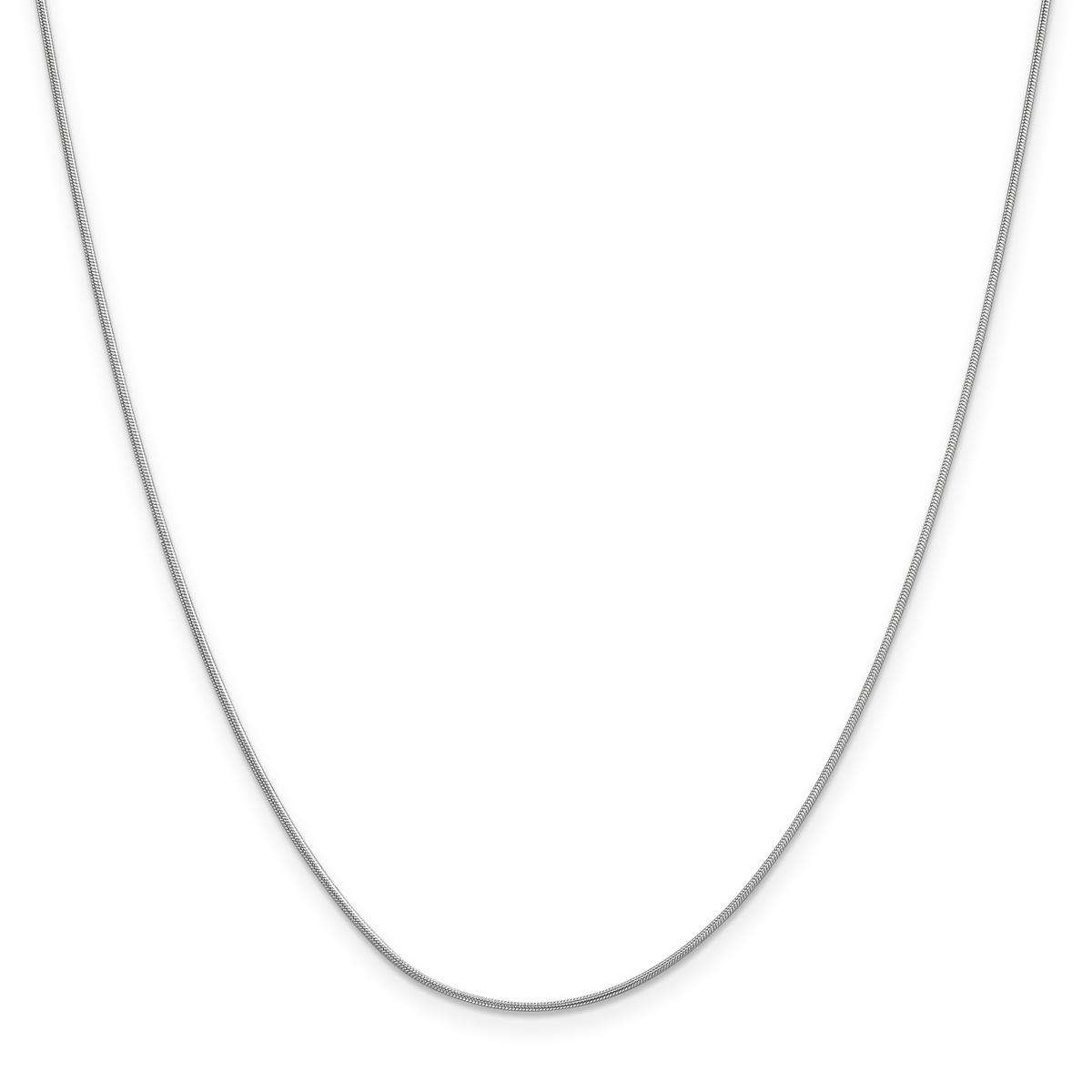 Click here for Gold Classics(tm).90mm. 14kt. White Round Snake Ch... prices