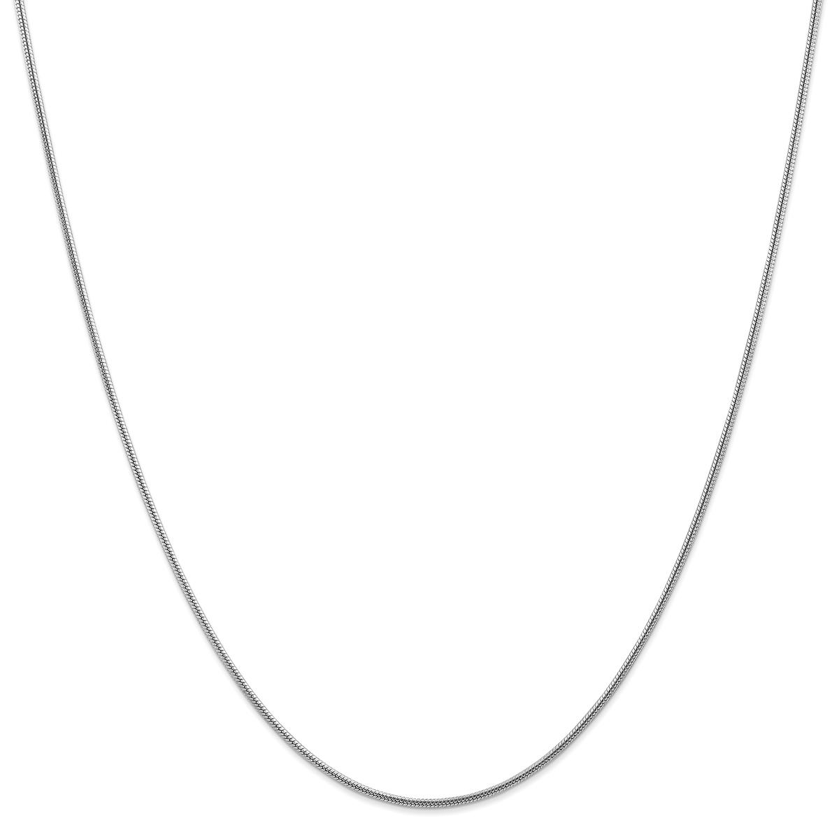 Click here for Gold Classics(tm) 1.6mm. 14kt. White Round Snake C... prices