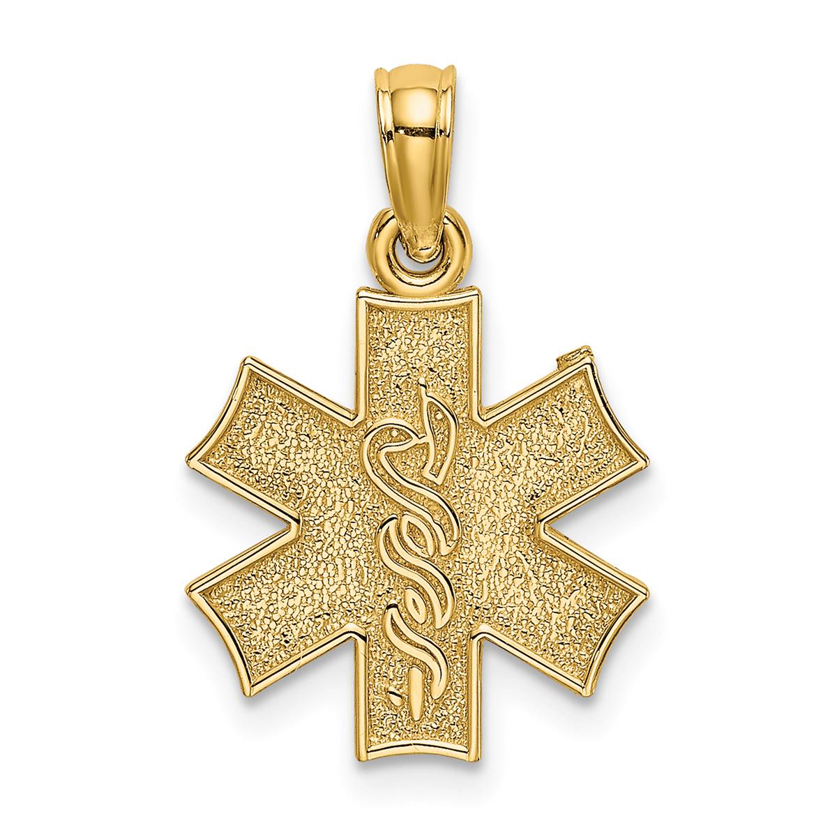 Click here for Unisex Gold Classics(tm) 14kt. Gold Medical Symbol... prices