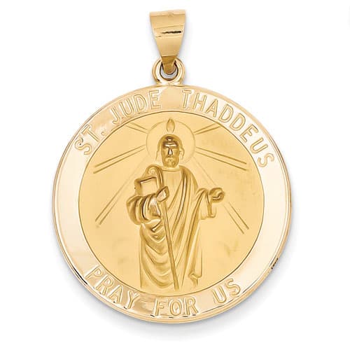 Click here for Gold Classics(tm) 14kt. Yellow Gold St. Jude Thadd... prices