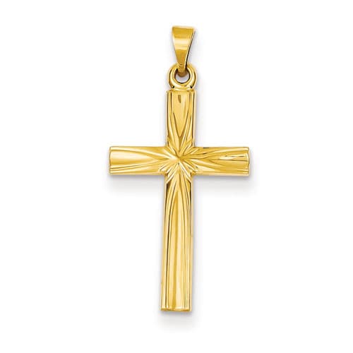 Click here for Unisex Gold Classics(tm) Gold Polished Latin Cross... prices