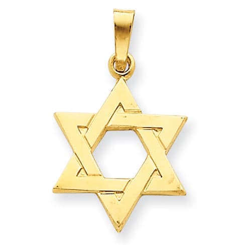 Click here for Unisex Gold Classics(tm) 14kt. Star of David Penda... prices
